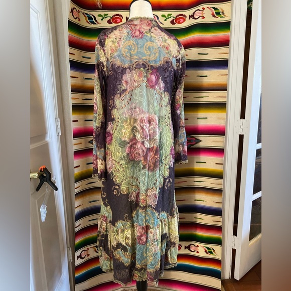 Michal Negrin | Tops | Y2k Michal Negrin Fantasy Regency Floral Lace ...